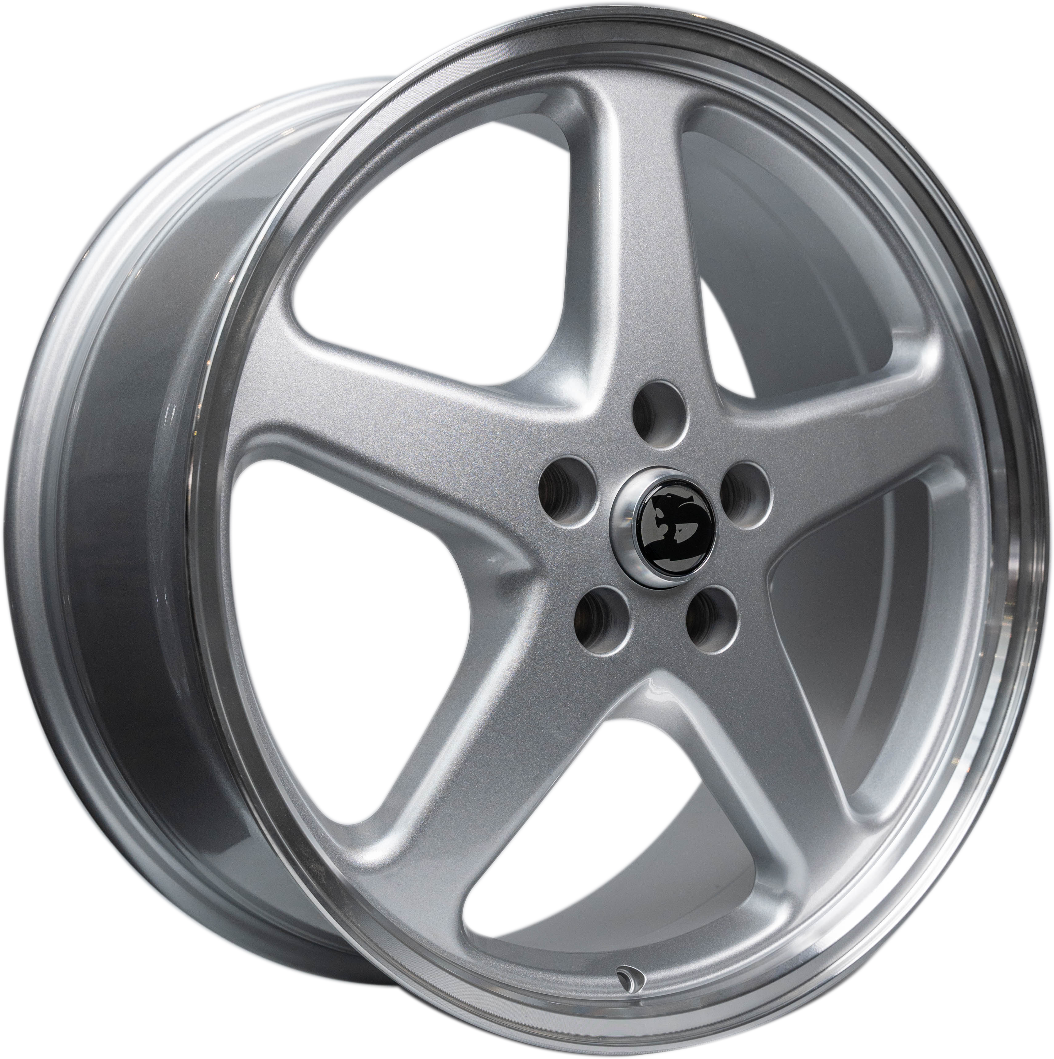WALKY 20x8.5 - GLOSS SILVER MACHINED LIP – Walky Wheels